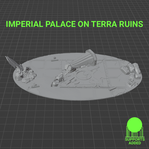 👴 170X105 IMPERIAL/CHAOS KNIGHT RUINS TOPPER BASE・ 3D File for 3D ...