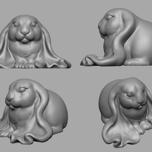 STL file Rabbit 🐇 (OBJ)・3D print design to download・Cults