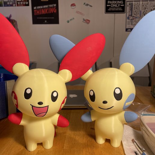 Pokemon Plusle Y Minun Impreso En 3d • Hecho Con Una Impresora 3d Creality Cr10s・cults