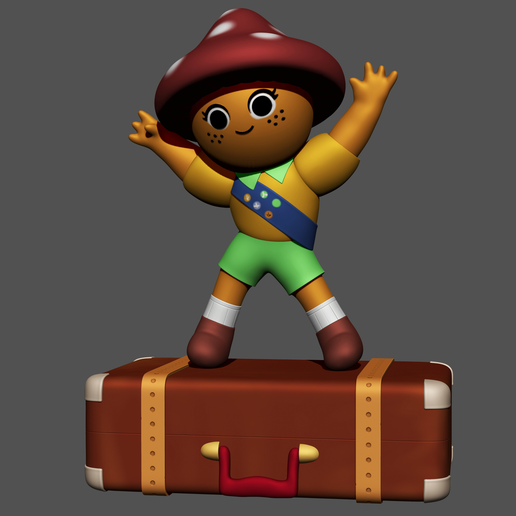🧳 Peak Game Scout Character on Luggage 3D Model – STL (Aggro Crab ...