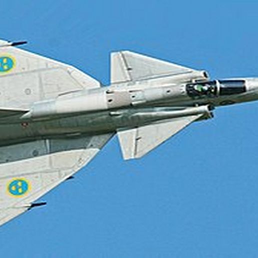 🛩️ Saab 37 Viggen・ OBJ File for 3D printing・Cults