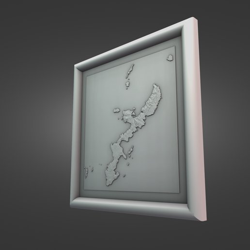 🏝️ Okinawa Island 沖縄島 3D Relief・ STL File for 3D printing・Cults