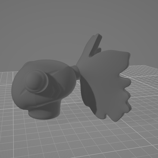 🐠 Lego Fish Head・ OBJ File for 3D printing・Cults
