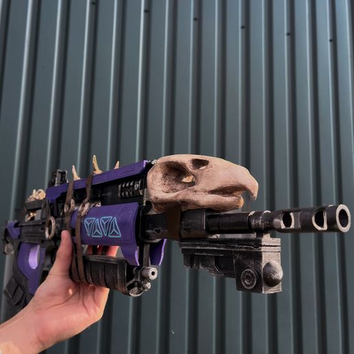 🔫 Bad Juju Replica Prop Destiny 2 Cosplay Gun Weapon Pulse Rifle D2・ 3D ...