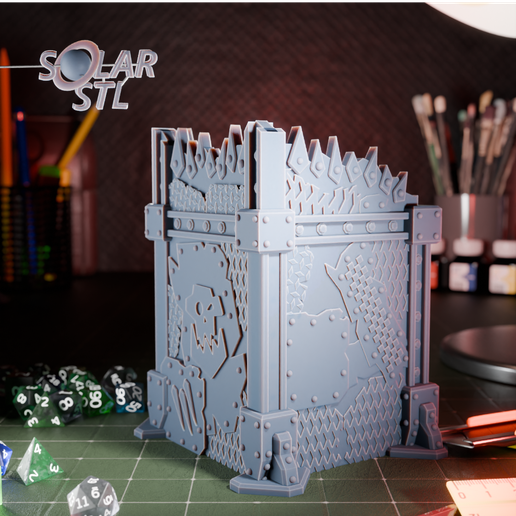 🎲 Orky Rusty Towers terrain・Free 3D File for 3D printing・Cults