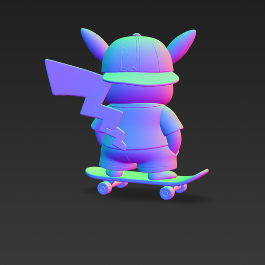 🛹 Skater Pikachu - STL File・ STL File for 3D printing・Cults