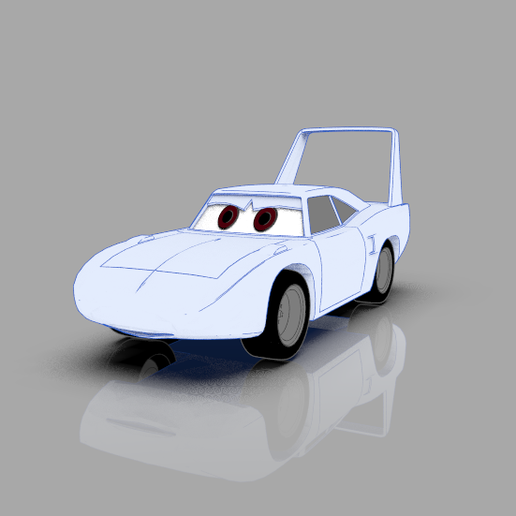 STL file CARS -- Strip "King" Weathers-- largo 20cm (1/18) 🤴 ・3D print ...