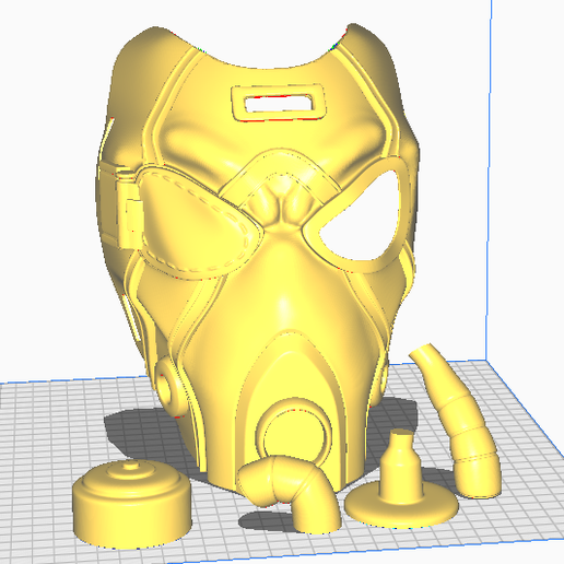 🛰 Krieg's Gas Mask Borderlands 2 (+Knucke brass)・ STL File for ・Cults