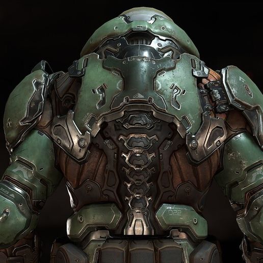 💪 DOOM Slayer Biceps Armor for Cosplay・Free 3D File for ・Cults