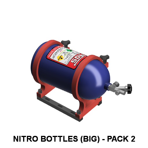 🍾 NITROUS BOTTLES (BIG) PACK 2・ 3D File for 3D printing・Cults