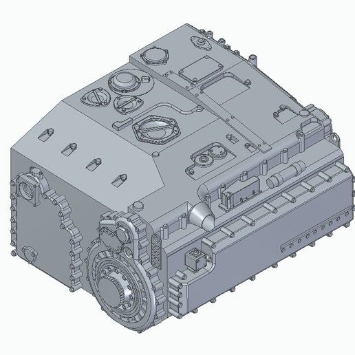 STL file HSWL-194 GEARBOX (marder and TAM FAMILY) 👪 ・3D print model to ...