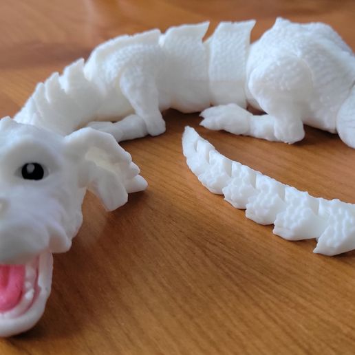 3D printing LEONARDZ3D - NEW FLEXI FALKOR LUCK DRAGON - PRINT-IN-PLACE ...