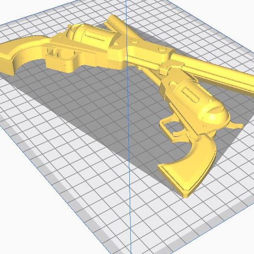 STL file CROSSED GUNS TO DECORATION 🔫 ・3D printer model to download・Cults