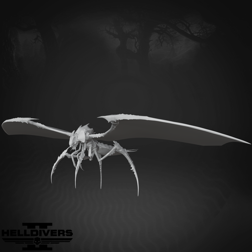 🐛 HELLDIVERS 2 - TERMINIDS FLYING BUG・ STL File for 3D printing・Cults