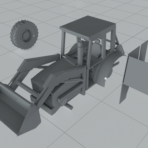STL file Tractor model 🚜 (OBJ)・3D print design to download・Cults