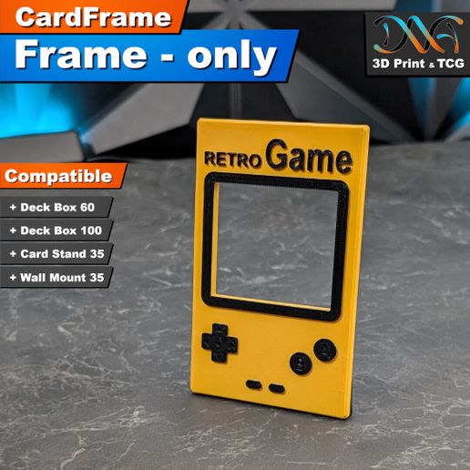 🖼️ CardFrame Design Frame – Retro Game | Accessory for Deck Box 60/100 ...