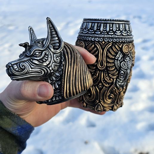 ⚱️ Anubis Coptic urn・ 3D File for 3D printing・Cults