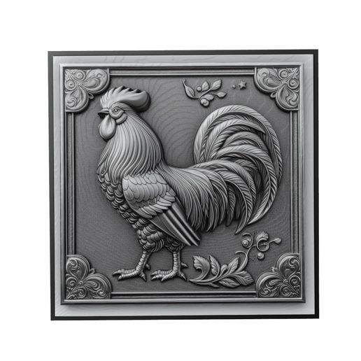Fichier 3D Rooster Animal Relief 🐓 ・Modèle à imprimer en 3D à ...