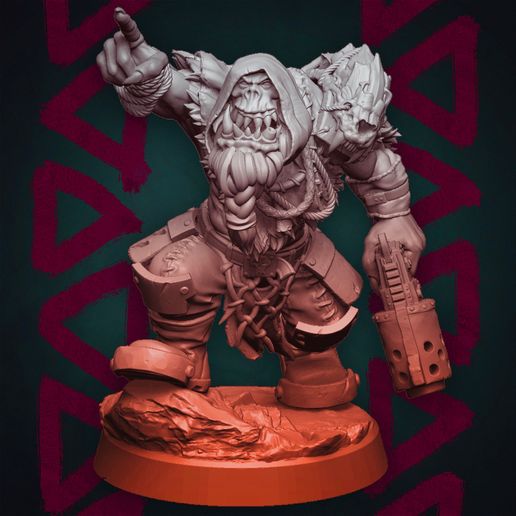 👹 MrModulork's Orc Monster Hunters - Modular Kit A・ STL File for ・Cults