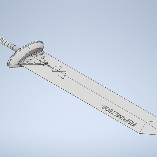 🗡️ Rave Master - The Metal Sword: Eisenmeteor・ STL File for 3D printing ...