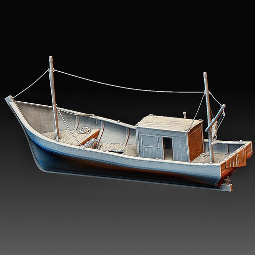 🎣 Fishing boat・Free STL File for ・Cults