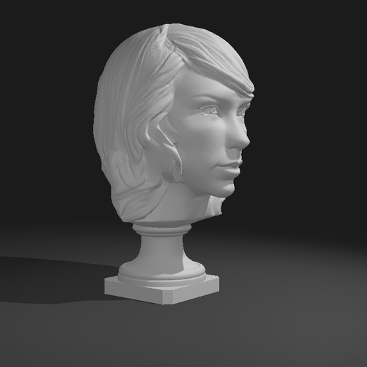 STL-Datei Taylor Swift Bust Portrait Sculpture 3D print model 👤 (OBJ ...