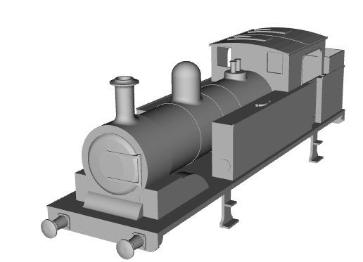 🛤️ Metropolitan Railway E class 0-4-4T loco 1/32 scale・ 3D File for 3D ...