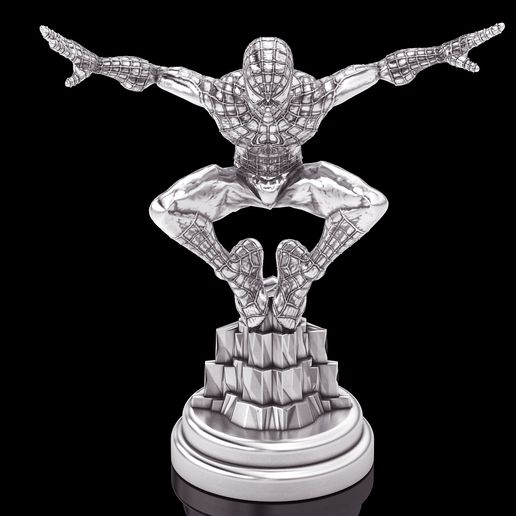 🕷️ spider man statue・ STL File for ・Cults