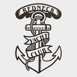 3D file Anchor 5 - 2D/3D Wall Art STL+SVG+DXL+PNG For CNC Router, Laser ...