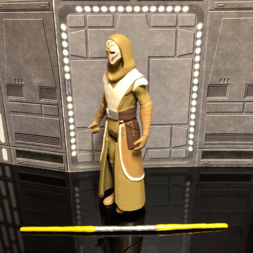 ⭐ STAR WARS JEDI TEMPLE GUARD, CUSTOM ACTION FIGURE, 3.75", 6" KENNER ...