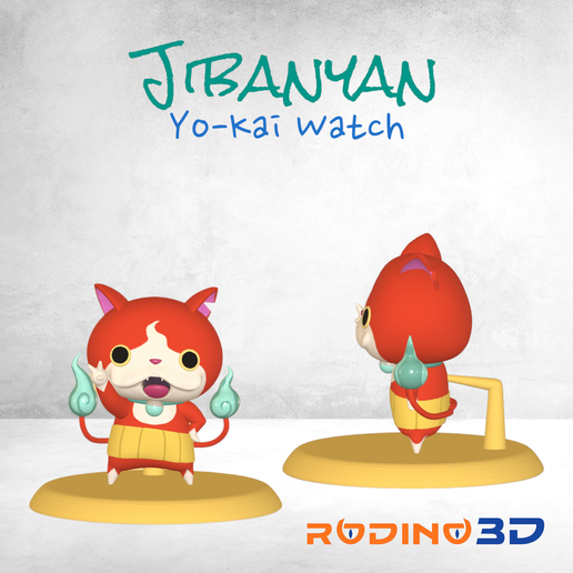 ⌚ Jibanyan from Yo-Kai Watch - Jibanyan from Yo-Kai Watch・ STL File for ...
