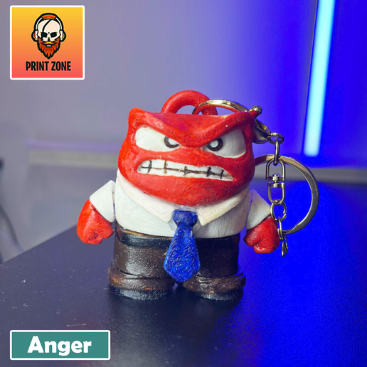 😡 Flexi Inside Out Anger No supports (STL file)・ STL File for 3D ...