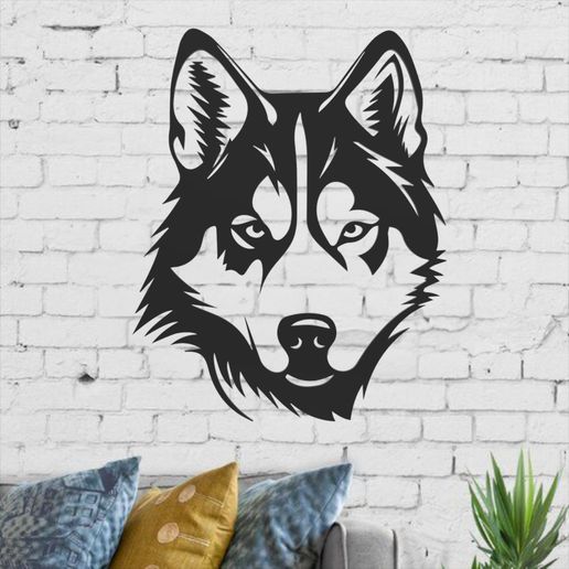 wolf logo design 3d