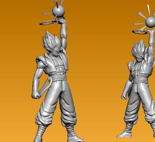 STL file Gogeta Dragon ball statue - 3D print 🐉 ・3D printer design to ...