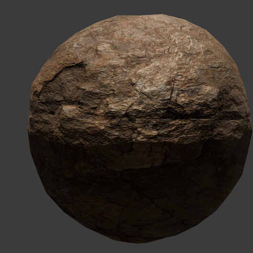 🪨 3D Rock (Realistic, Mid-Poly Model)・ STL File for 3D printing・Cults