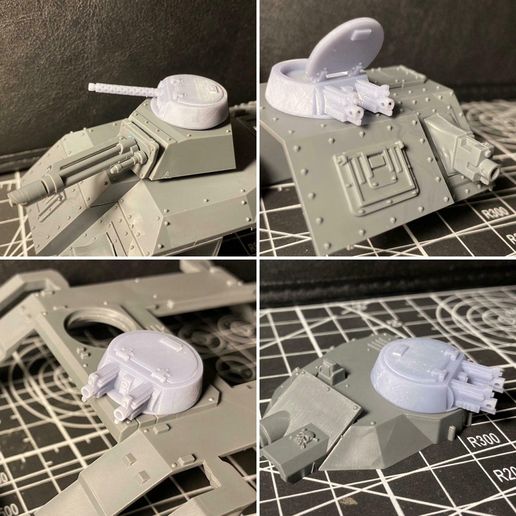 🦏 Mini Turrets・Free 3D File for 3D printing・Cults