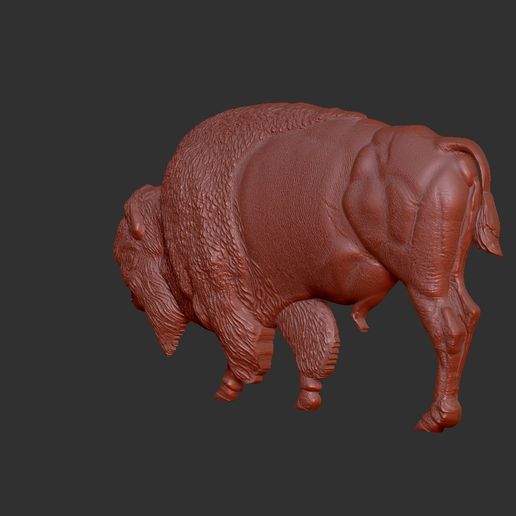 STL file American bison 3d relief .stl file 🦬 ・3D print design to ...