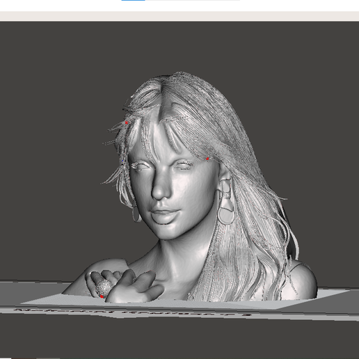 👤 Taylor Swift Bust・ STL File for 3D printing・Cults