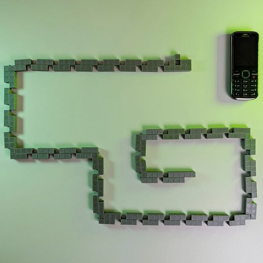 🐍 Flexi Nokia Snake・ STL File for 3D printing・Cults