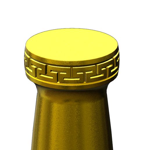 STL file Rounded greek key pattern ends pillar column 3D print model 🏛️ ...