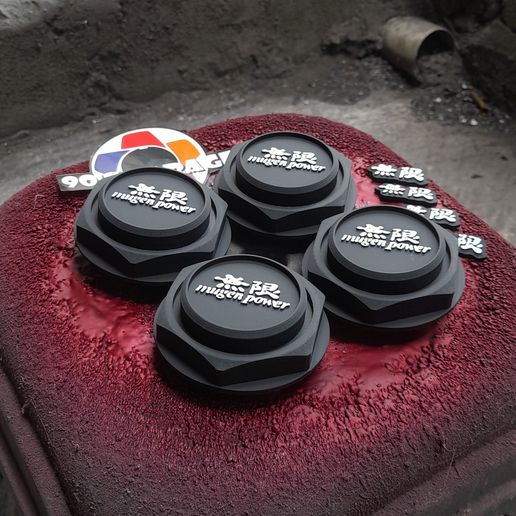 🧞‍♂️ Center Caps Mugen CF48・ STL File for 3D printing・Cults