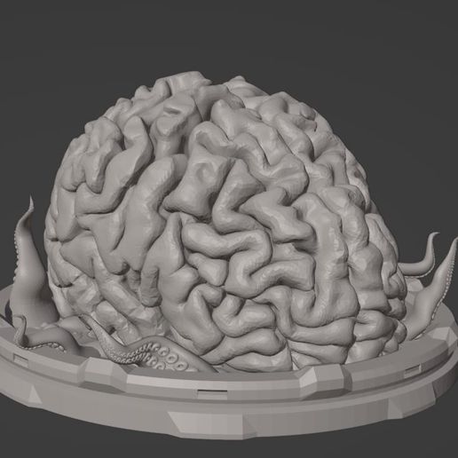 🧠 Elder Brain in Brine Pool・ STL File for 3D printing・Cults