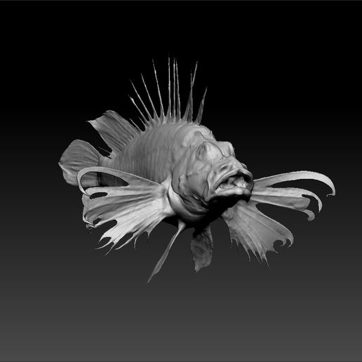 STL file Lionfish - Lionfish 3d model 🐉 ・3D printing idea to download・Cults