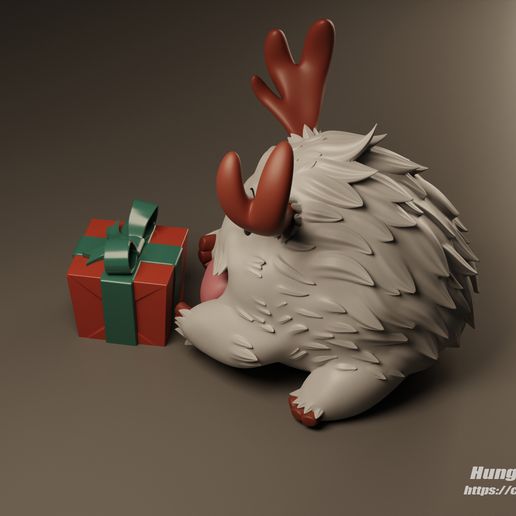 🎄 Poro Christmas LEAGUE OF LEGENDS・ 3D File for 3D printing・Cults