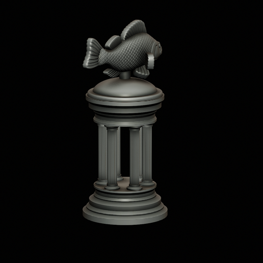 STL file FISH FANTASY perch STATUE TROPHY / CUP 🐠 (OBJ)・3D printing ...