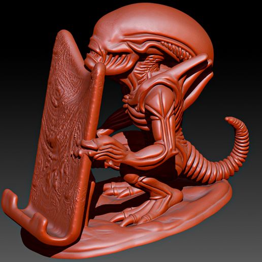 👽 Alien Phone Holder・ STL File for 3D printing・Cults