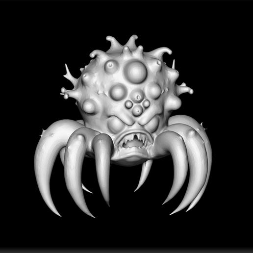 STL file Monster with Multiple Eyes and Tentacles - 3D Print Tentacle ...