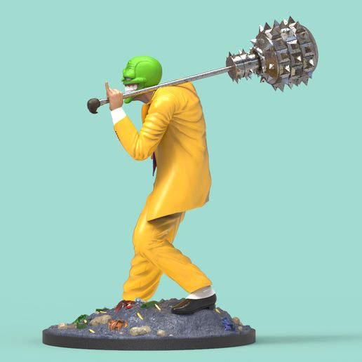 🐺 the mask - big head figure・ STL File for 3D printing・Cults