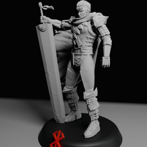 Бесплатный STL файл Guts Sculpture - Berserk Fan Art 🗿 ・Дизайн для ...