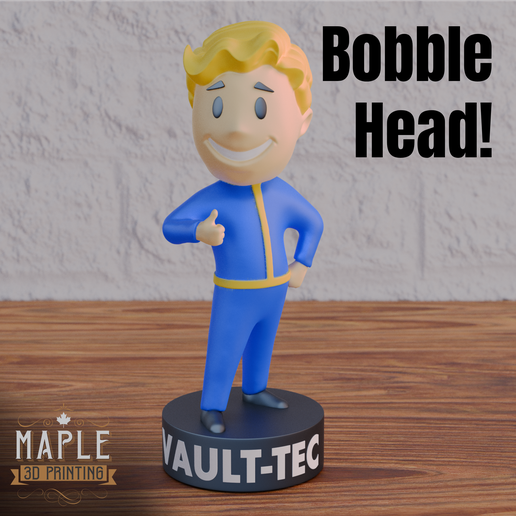 3D file Fallout Bobble Head - Charisma 👾 ・3D print model to download・Cults